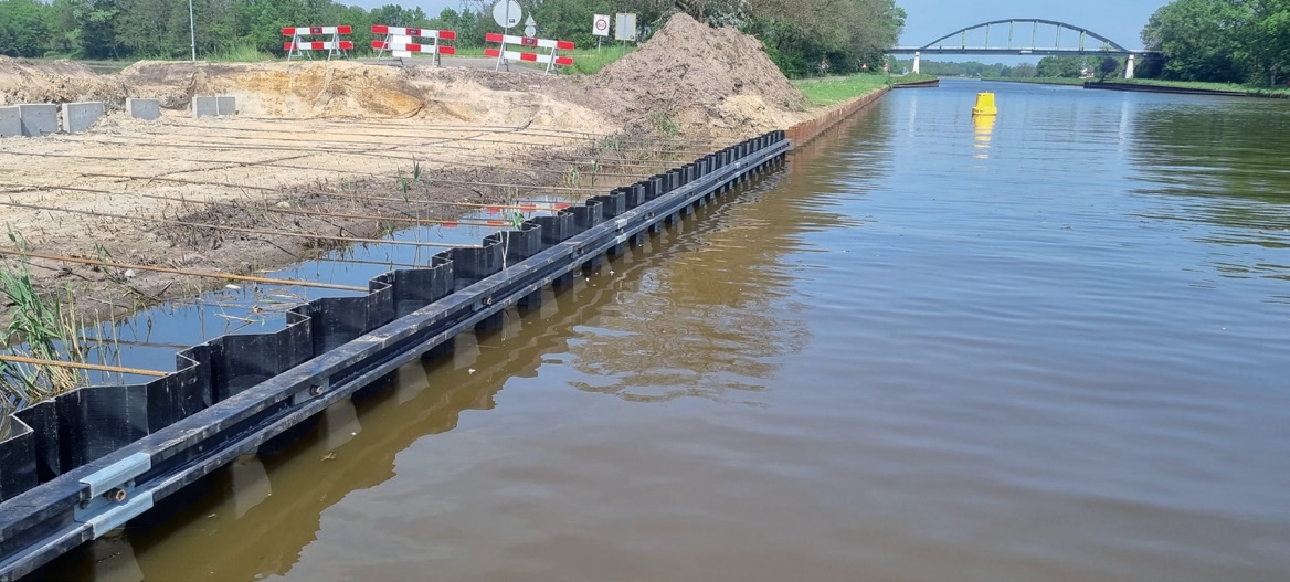 Pilot glasvezelversterkte kunststof damwanden - Land+Water