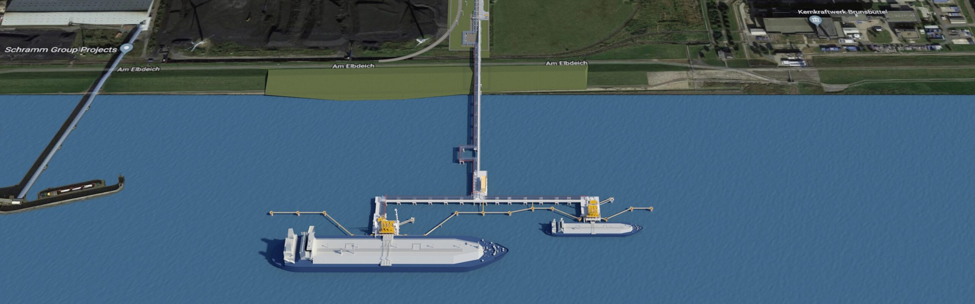 Contract bouw zeesteiger Brunsbüttel, Duitsland getekend - Land+Water